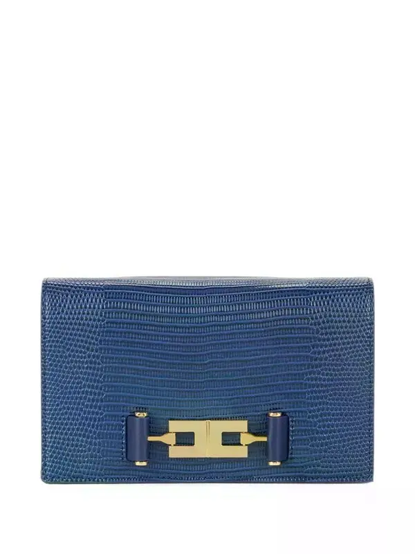 Elisabetta Franchi Shoulder Bag With Groumette Chain - Blue