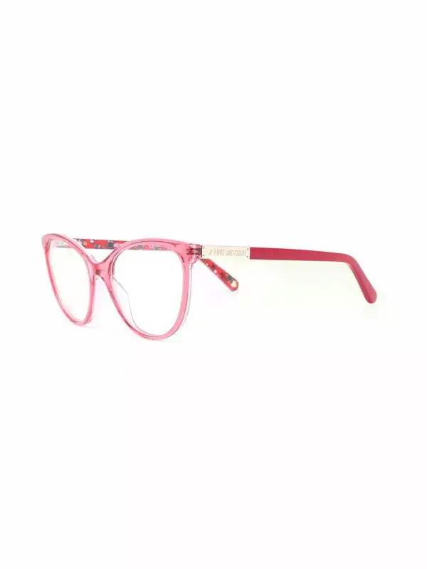 Moschino Floral-print Cat-eye Glasses
