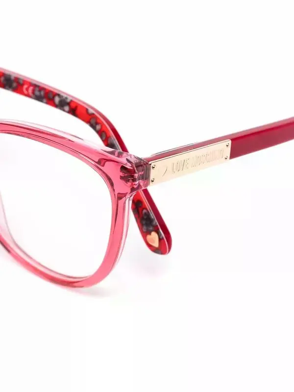 Moschino Floral-print Cat-eye Glasses