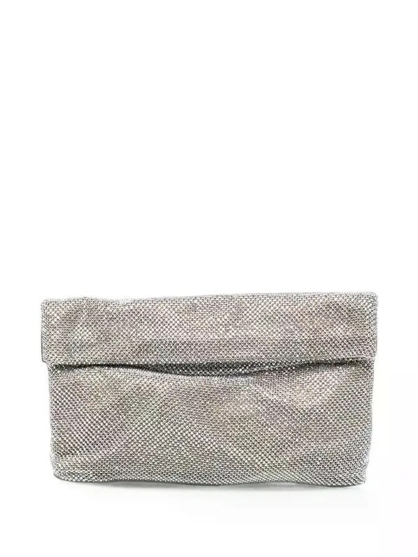 TWENTY FOURHAITCH Dunham Crystal-embellished Foldover Clutch Bag
