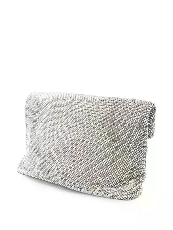 TWENTY FOURHAITCH Dunham Crystal-embellished Foldover Clutch Bag