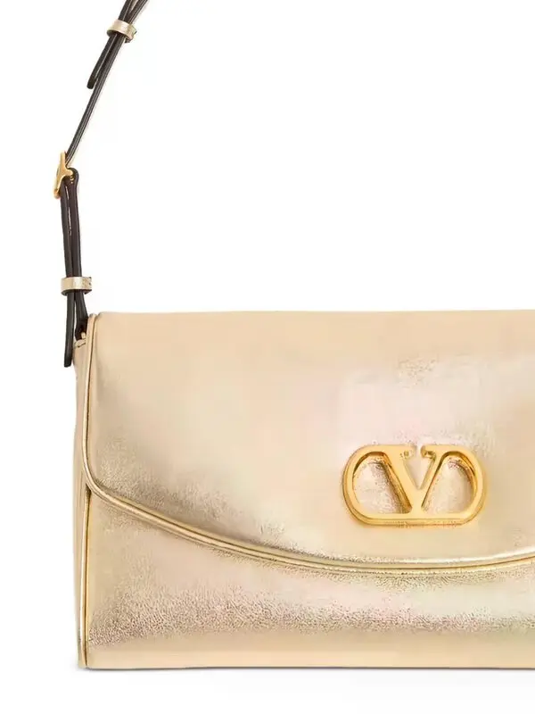 Valentino Garavani Vlogo Signature Leather Shoulder Bag