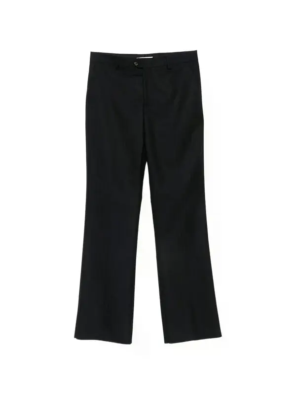 SPINA Herringbone-pattern Wide-leg Trousers