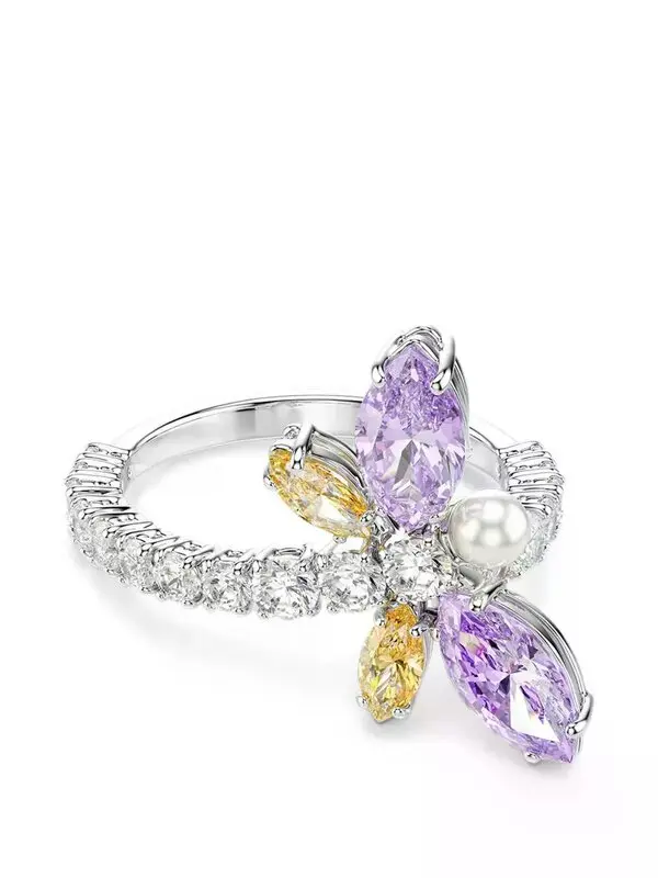 SWAROVSKI X Ariana Grande Butterfly-motif Crystal-embellished Ring