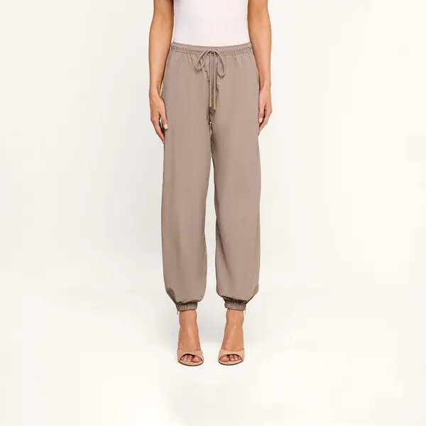 L'Agence Mariko Jogger Pants With Zip Cuffs - Light Cardamom