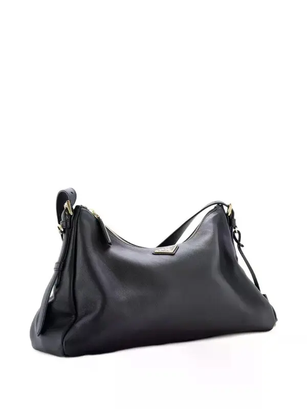Prada Aimee Leather Medium Hobo Bag - Black