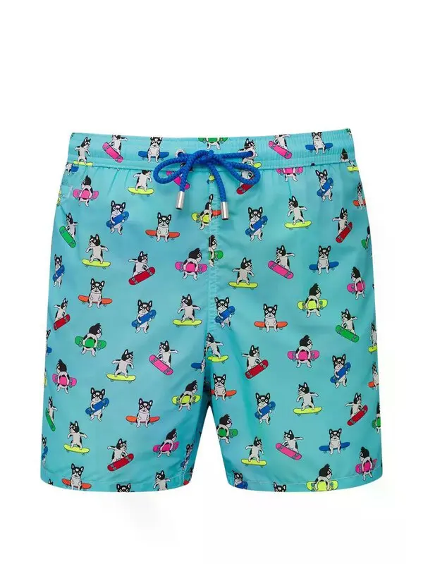 MC2 SAINT BARTH Lighting Micro Bulldog-print Swim Shorts