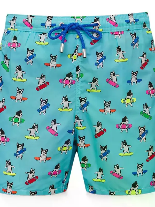 MC2 SAINT BARTH Lighting Micro Bulldog-print Swim Shorts