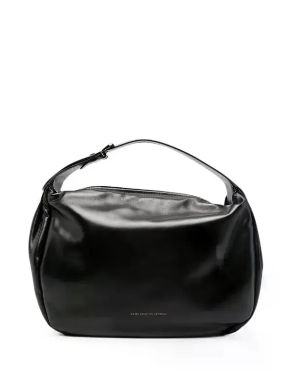 Brunello Cucinelli Logo-print Tote Bag - Black