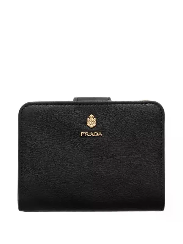Prada Small Leather Wallet - Black