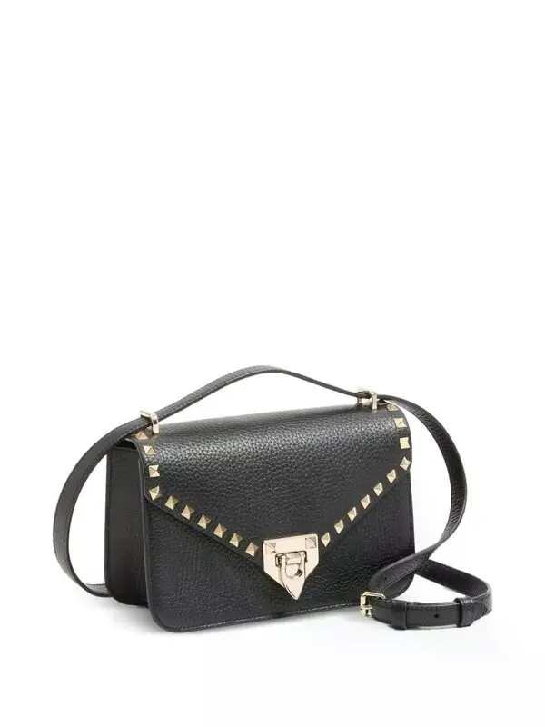 Valentino Garavani Rockstud Small Shoulder Bag In Grainy Calfskin