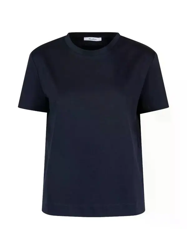 Max Mara Logo-embroidered T-shirt - Blue