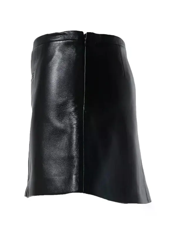 COURREGES Tailored Leather Mini Skirt