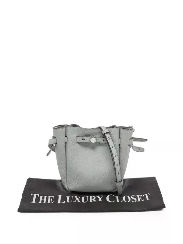 Tory Burch Mini Romy Leather Bucket Bag - Blue