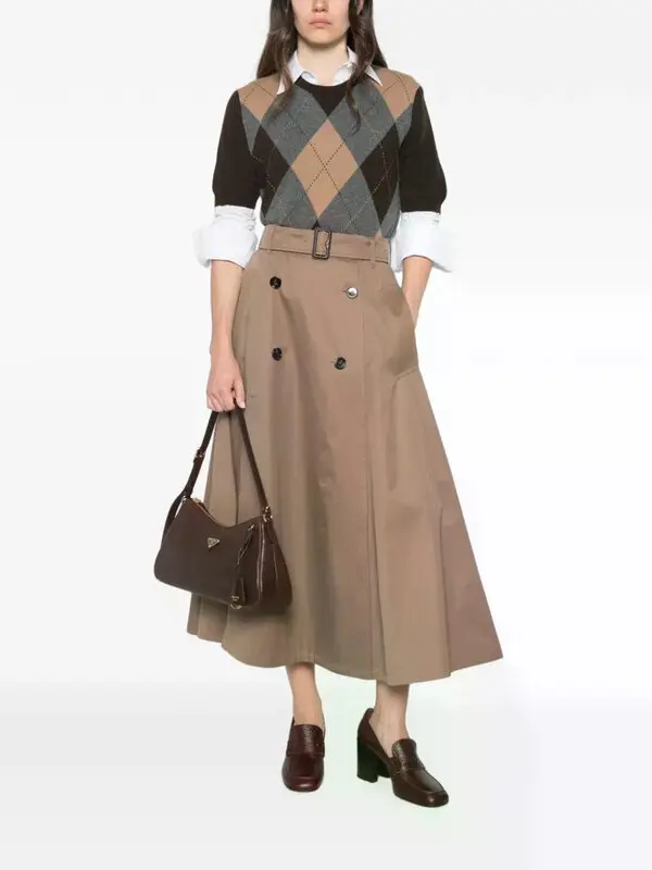 Prada Argyle-knit Sweater