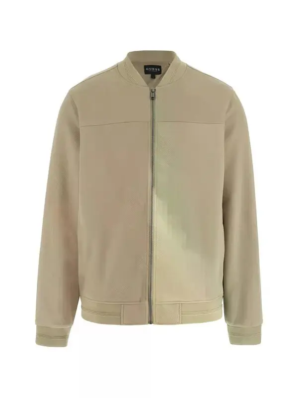 Guess Giovanni Textured Bomber Jacket - Neutrals