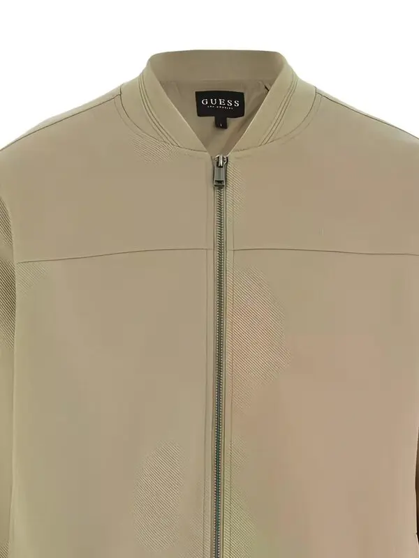 Guess Giovanni Textured Bomber Jacket - Neutrals