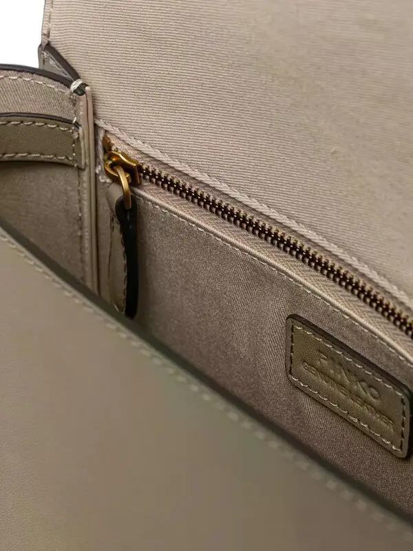 Pinko Love Birds Leather Shoulder Bag