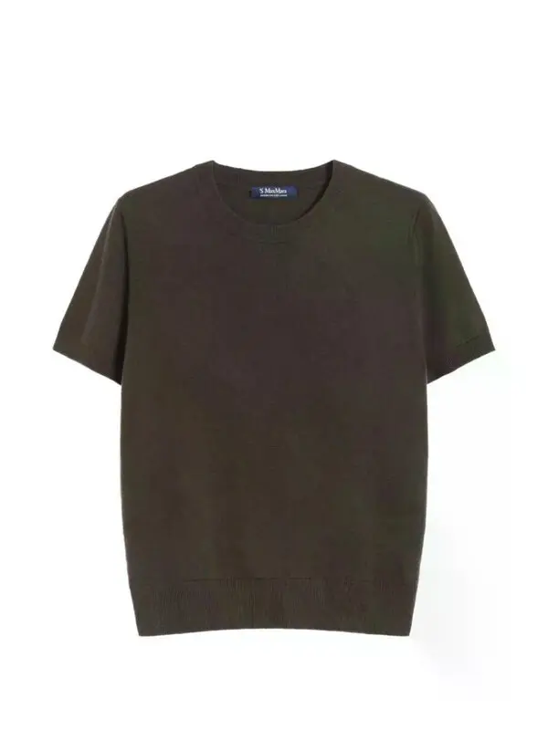 Max Mara Short-sleeve Crew-neck Sweater - Green