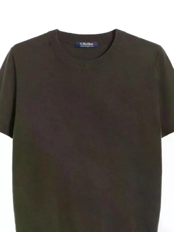 Max Mara Short-sleeve Crew-neck Sweater - Green