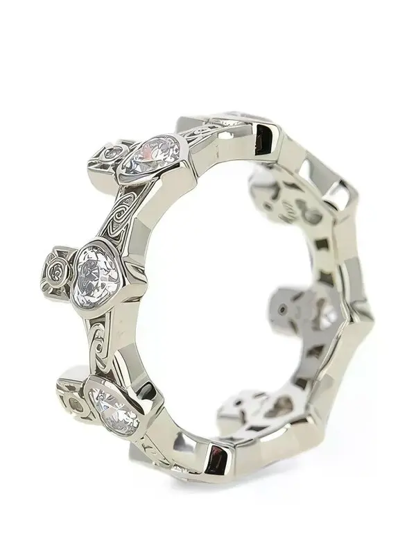VIVIENNE WESTWOOD Renatta Crown Ring - Silver