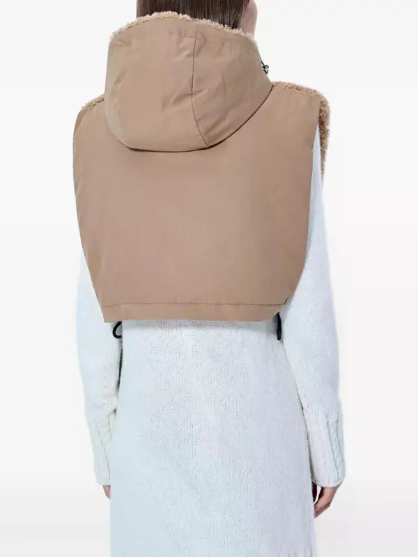Moncler Sherpa-textured Hooded Jacket