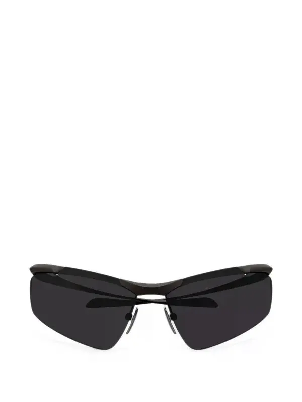 Balenciaga Boomerang Geometric-frame Sunglasses - Black