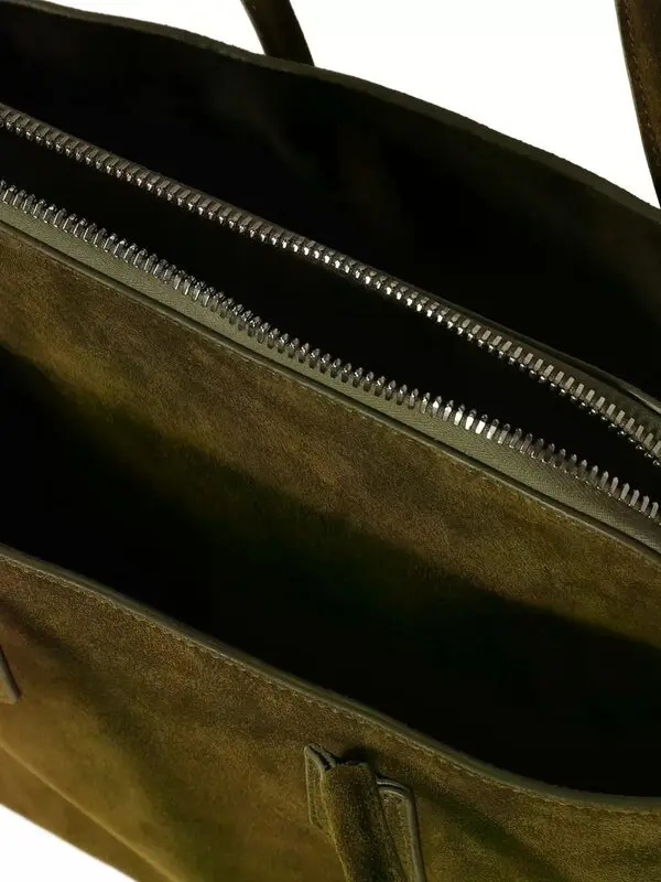 Attico La Passeggiata Asymmetrical Suede Tote Bag