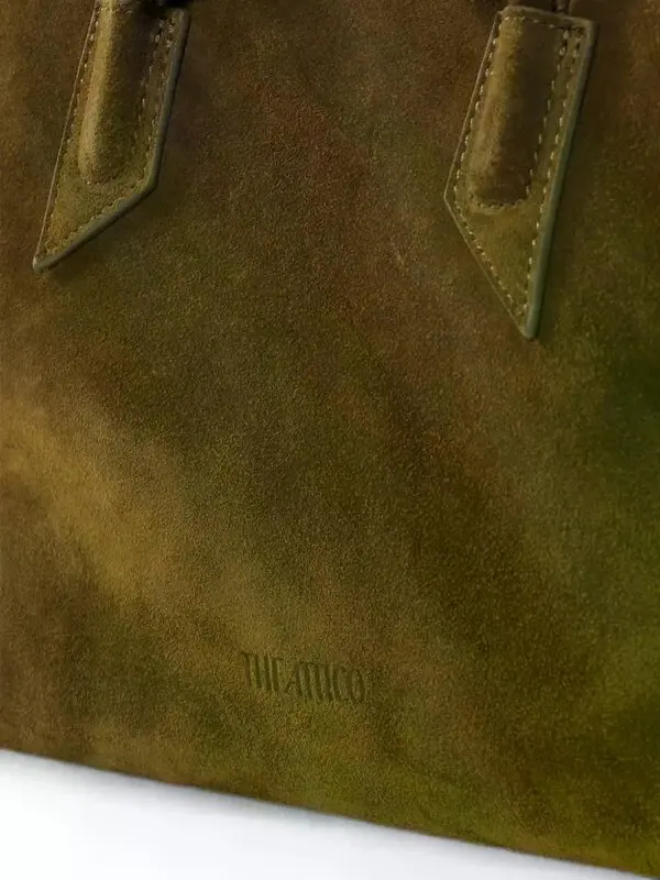Attico La Passeggiata Asymmetrical Suede Tote Bag