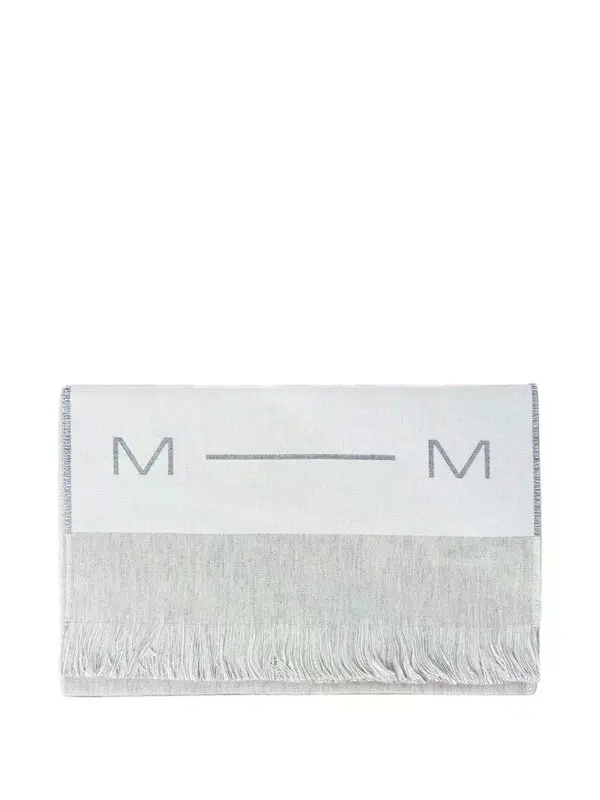 Max Mara Logo-intarsia Fringed Scarf