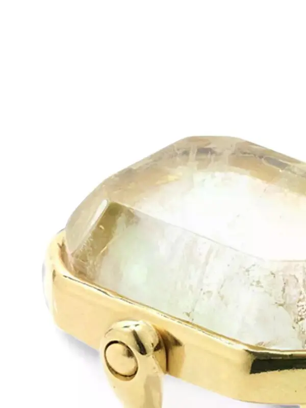 GOOSSENS Large Stones Emerald-cut Rock Crystal Ring