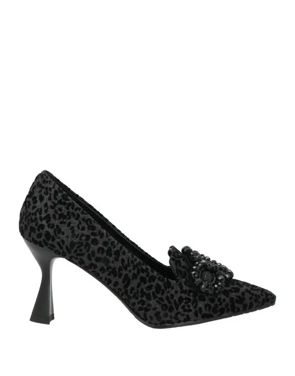 TOSCA BLU Leopard-print Crystal Embellished Pumps