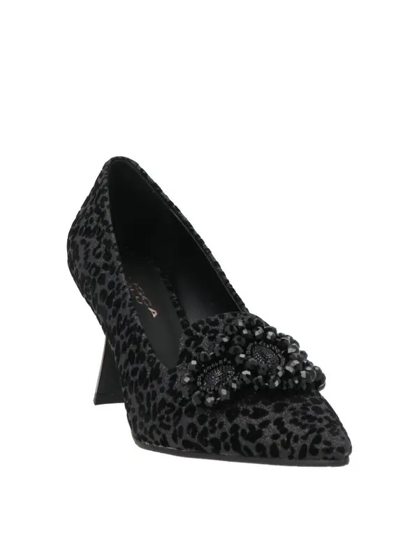 TOSCA BLU Leopard-print Crystal Embellished Pumps