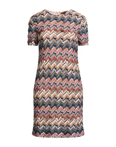 Missoni Mini Dress Size Viscose, Wool, Metal Fiber - Blue