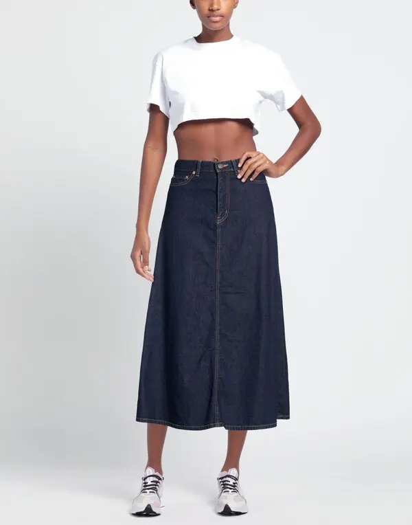 BEAMS Denim Skirt Size Cotton