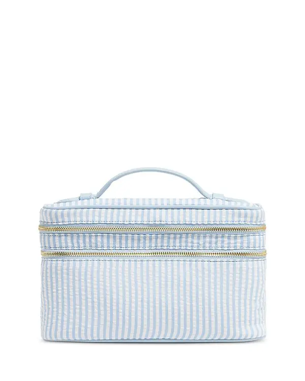 Stoney Clover Lane Pit Stop In Provence Small Double Zip Vanity - Blue