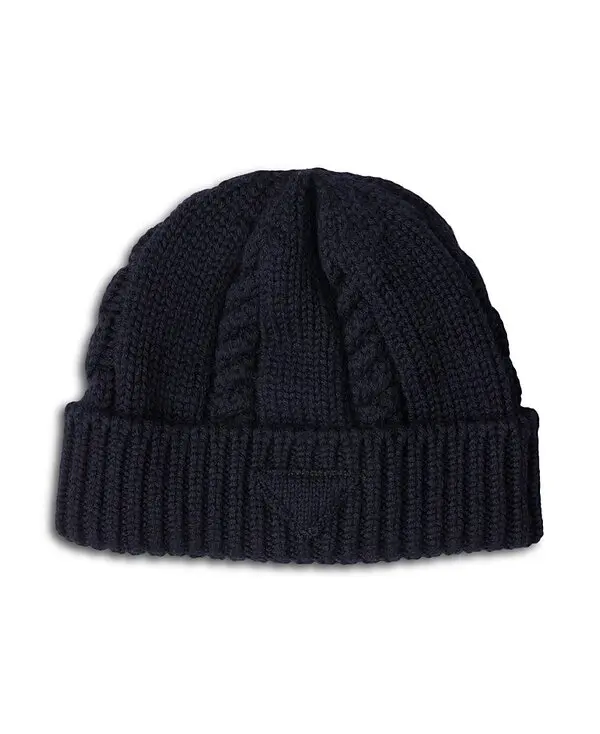 Prada Wool Beanie - Navy