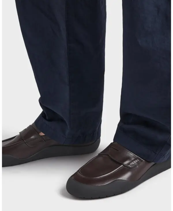 Prada Speedrock Leather Loafers - Brown