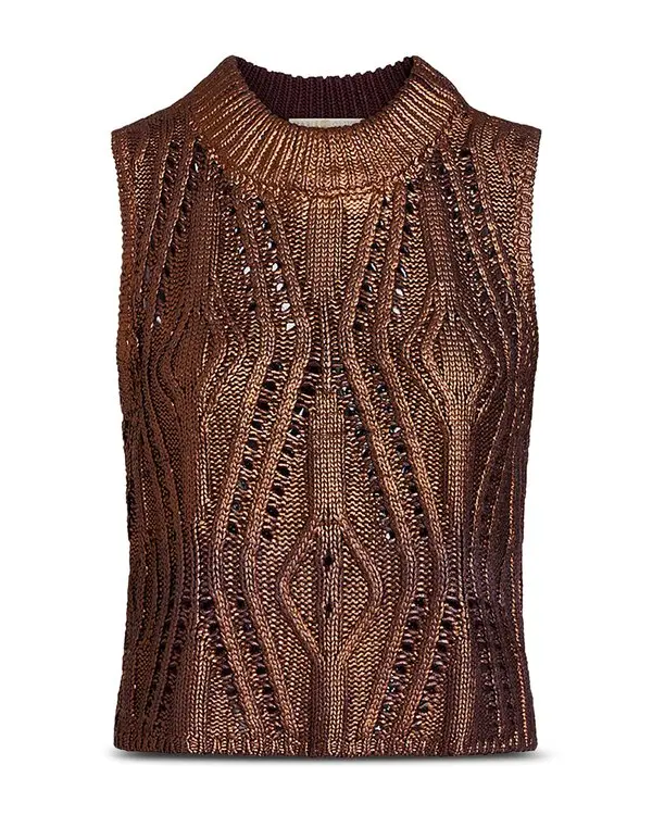 MARIE OLIVER Mcguire Cotton-blend Mock Neck Top