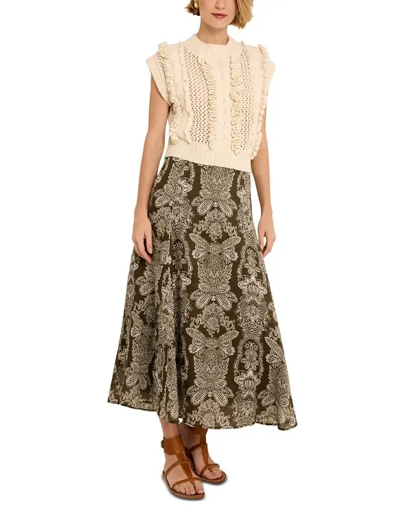 MARIE OLIVER Kennedy Wool-blend Textured Top