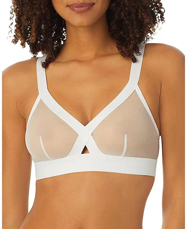 Dkny Sheers Triangle Bralette - White