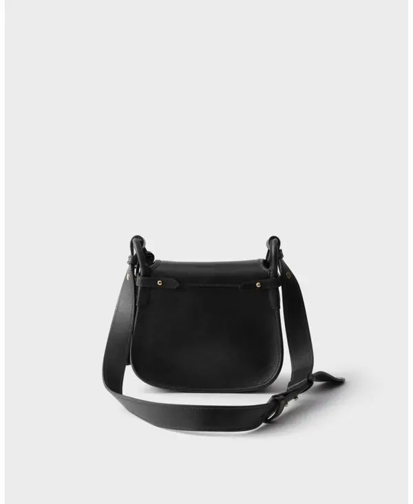 Prada Corsaire Mini Aged Leather Shoulder Bag