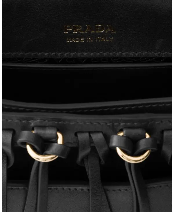 Prada Corsaire Mini Aged Leather Shoulder Bag