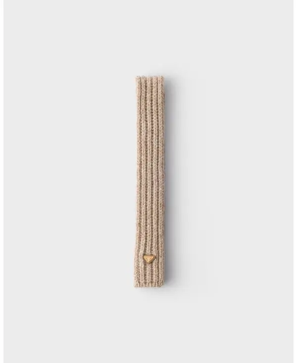 Prada Wool And Mouline Cashmere Scarf