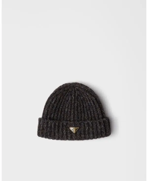 Prada Mouline Cashmere And Wool Beanie