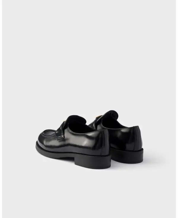 Prada Brushed Leather Loafers