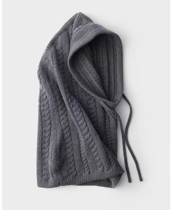 Prada Wool Balaclava - Grey