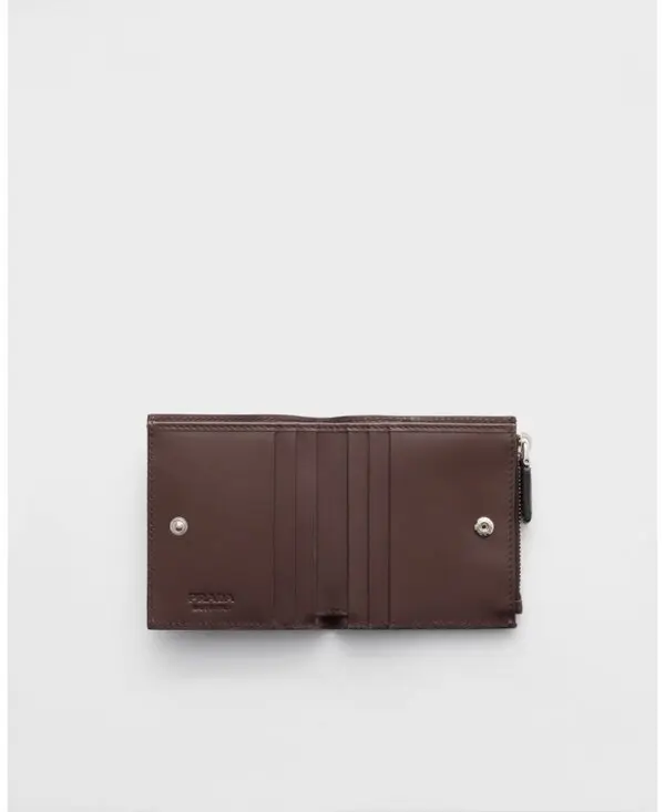 Prada Small Leather Bi-fold Wallet