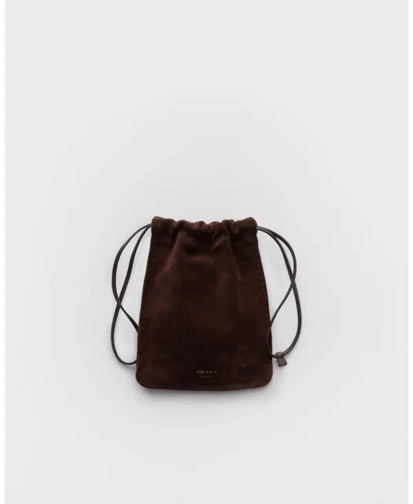 Prada Suede Smartphone Pouch