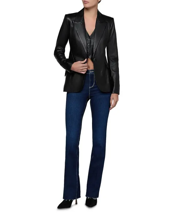 L'Agence Chamberlain Leather Blazer